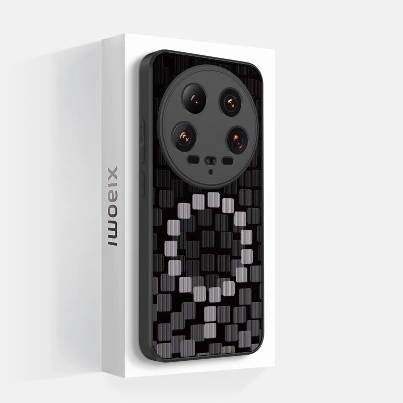 Xiaomi 14 Ultra Матовый чёрный стандартный чехол для телефона, полное покрытие, ударопрочный, антицарапинный дизайн