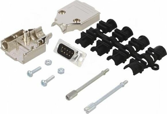 Разъем MH CONNECTORS MHDTPK9-DB9P-K D-Sub PIN 9 вилка "папа" прямой пайка 1 шт