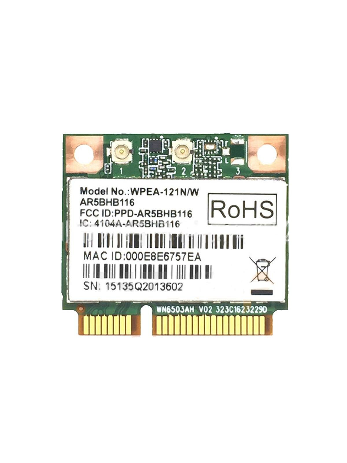 AR9382 AR5BHB116 2.4G/5GHz WiFi Wireless Network Card Mini PCI-E 300Mbps For Win 7/8/8.1/10/Linux-