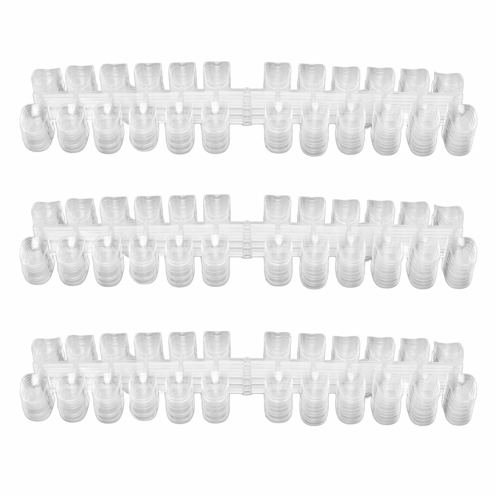 3-х прозрачные насадки для демонстрации лака для ногтей, короткие квадратные круглые, аксессуары для маникюрных инструментов сделай сам , аксессуары для дизайна ногтей и косметические товары