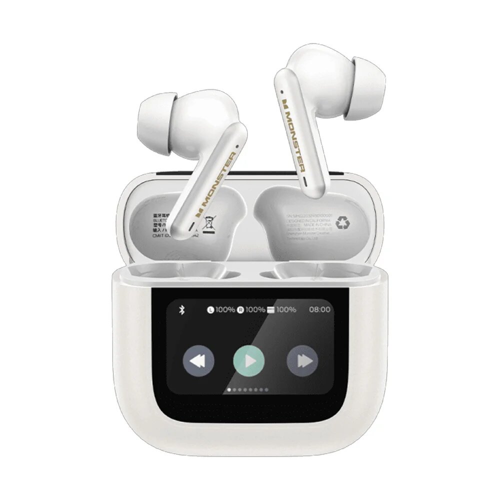 Наушники Monster TH300 (MH22203) tws внутриканальные с шумоподавлением, бежевые