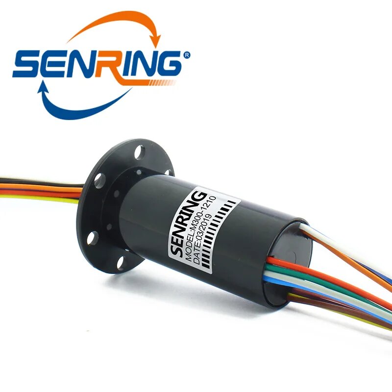 Новое скользящее кольцо, 12 проводов, внешний диаметр 30 мм, большой ток 10 А, каждая схема, установка фланца