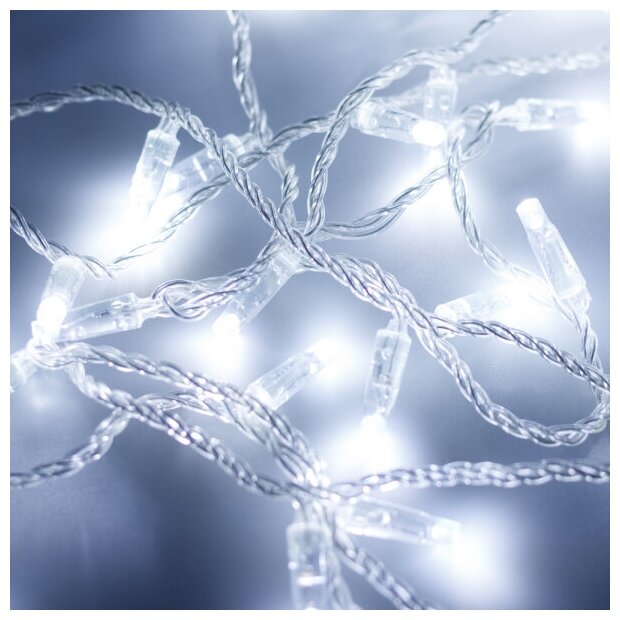 Светодиодная гирлянда ARD-STRING-CLASSIC-10000-CLEAR-100LED-FLASH WHITE (230V, 7W) (Ardecoled, IP65) 025782