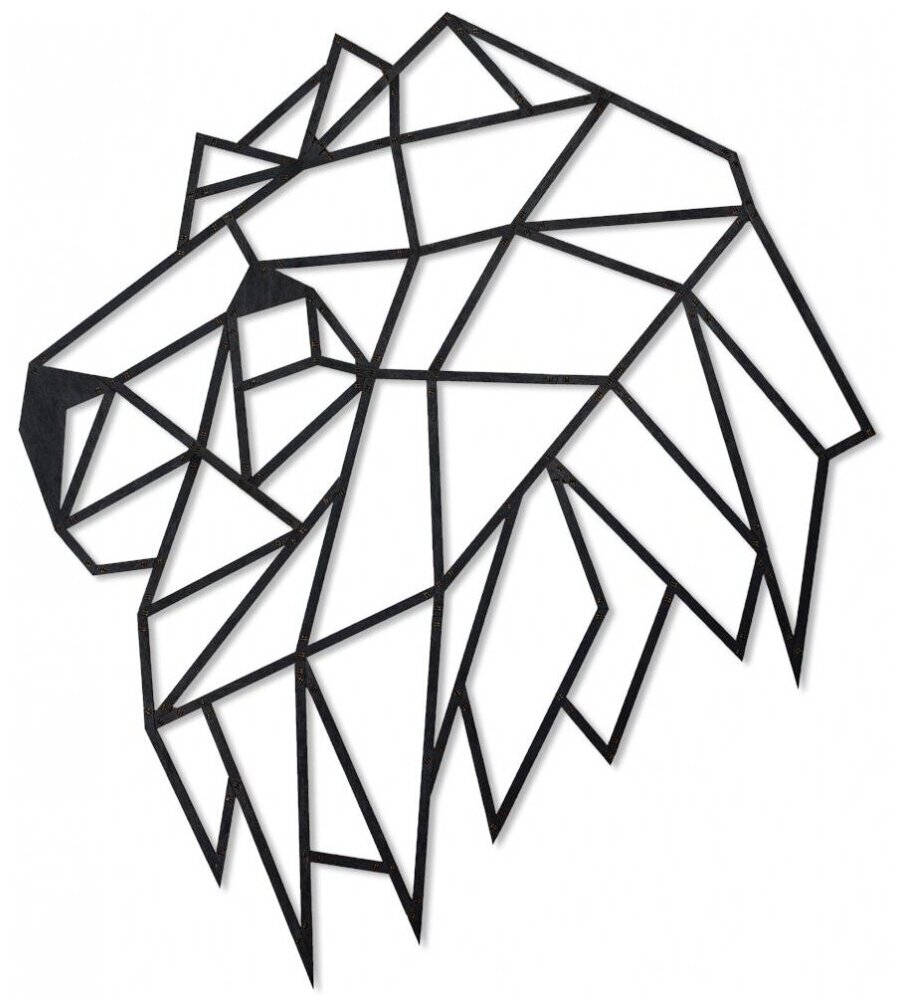 Деревянный конструктор EWA: Голова льва