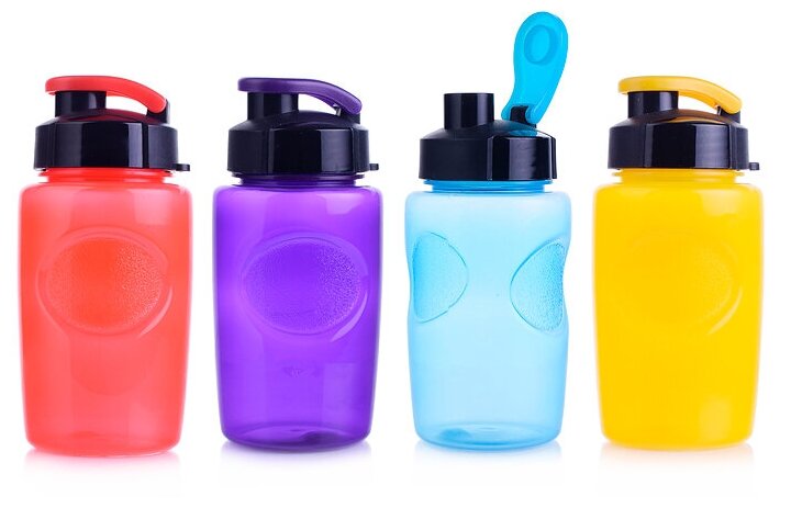 Бутылка для воды и др. напитков "HEALTH and FITNESS" 350 ml.anatomic, в асс.