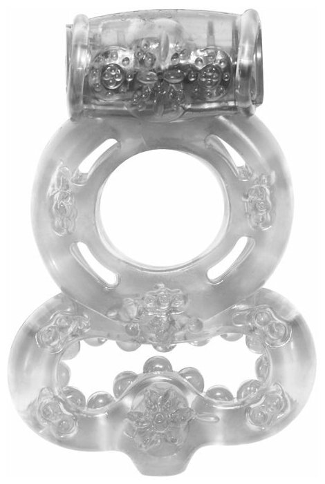Прозрачное эрекционное кольцо Rings Treadle с подхватом
