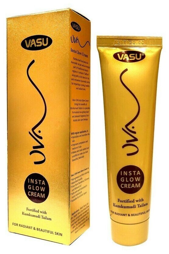 Крем Кумкумади омолаживающий Insta Glow Cream Vasu 50 мл