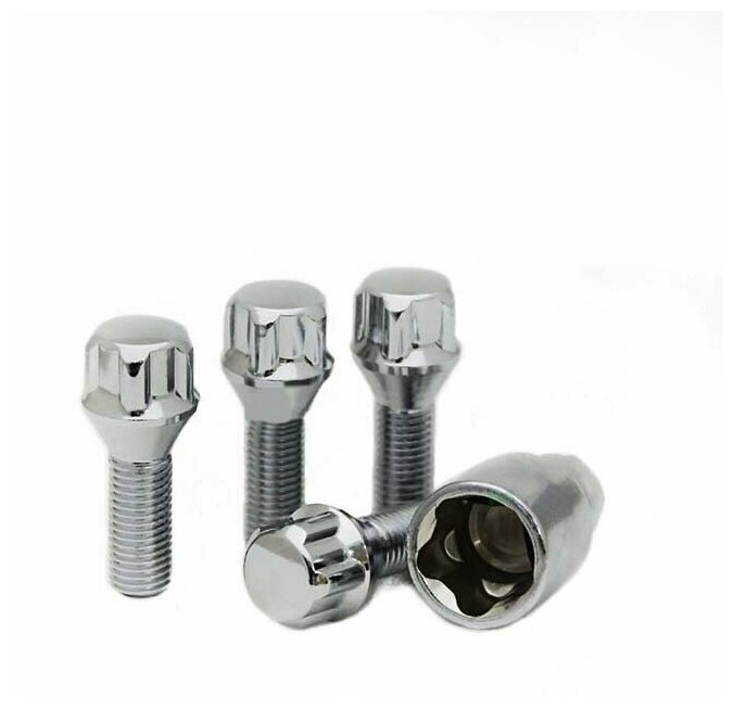 Комплект секреток болтовM12X1,50X28 Конус, 5 луч, 1 кл 17