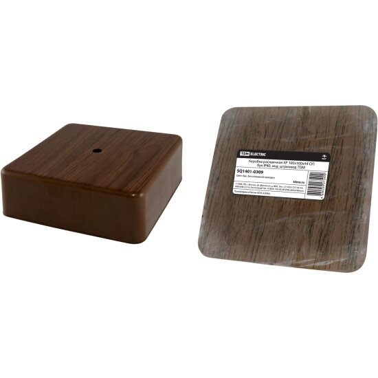 Коробка распаячная Tdm Electric КР 100х100х44 ОП бук IP40, SQ1401-0309