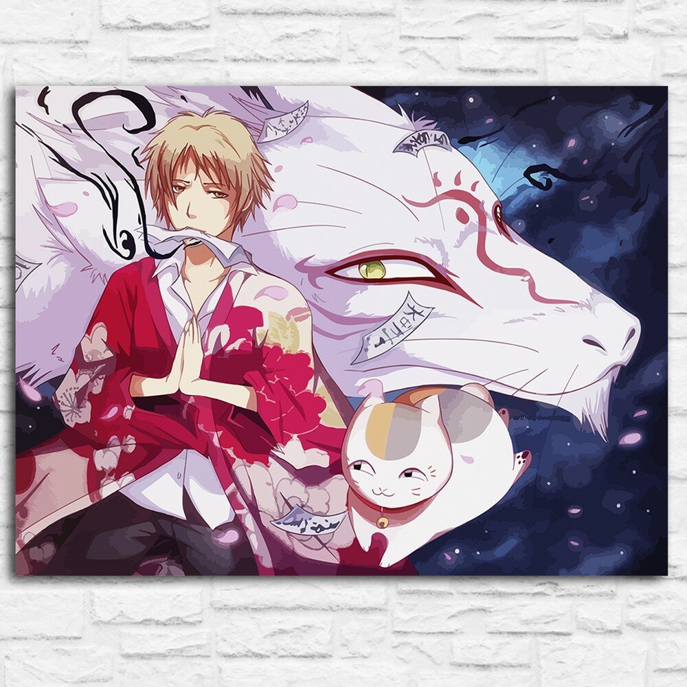 Картина по номерам на холсте аниме Тетрадь дружбы Нацумэ (anime) - 15106 Г 30x40