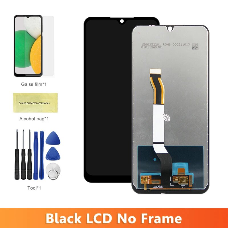 ЖК-дисплей 6,3 дюйма для Xiaomi Redmi Note 8T, цифровой сенсорный экран с рамкой для замены, экран для Redmi Note 8T, M1908C3XG