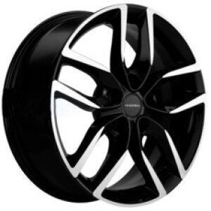 Литой колесный диск Khomen Wheels KHW1708 6.5x17/5x114.3 D64.1 ET40 Black FP
