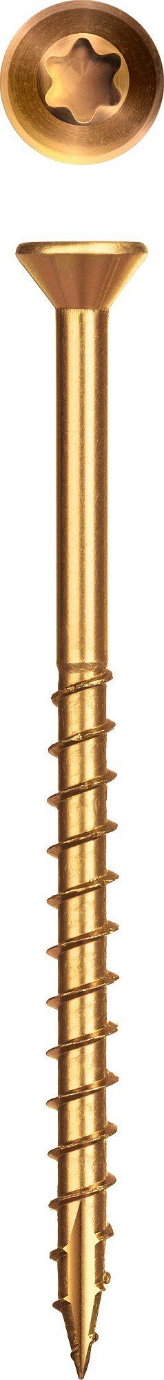 Саморез ЗУБР СПП, 50 х 3.2 мм, TX10, цинк, 200 шт, для половой доски и паркета 30071-32-50