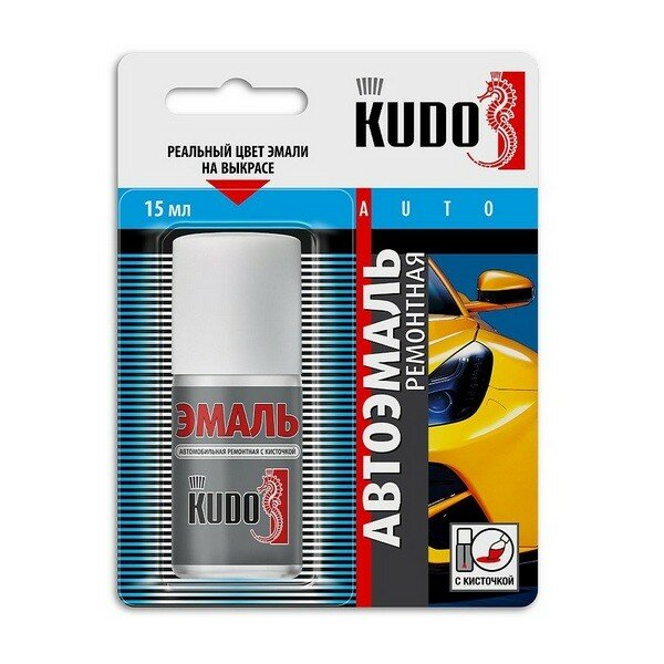 Краски Лаки KUDO Эмаль автомобильная с кисточкой BK CHERY WHITE (15мл) KU74002 KUDO