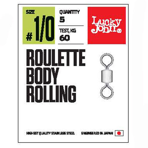 Вертлюги LJ Roulette Body Rolling, размер 2, тест 43кг, 7шт.