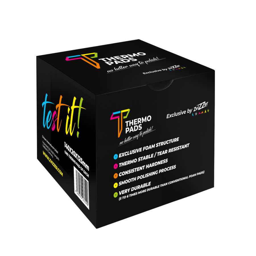Zvizzer | Thermo Detailing Line - Набор термоустойчивых полировальных кругов разной плотности , 125мм, 5шт