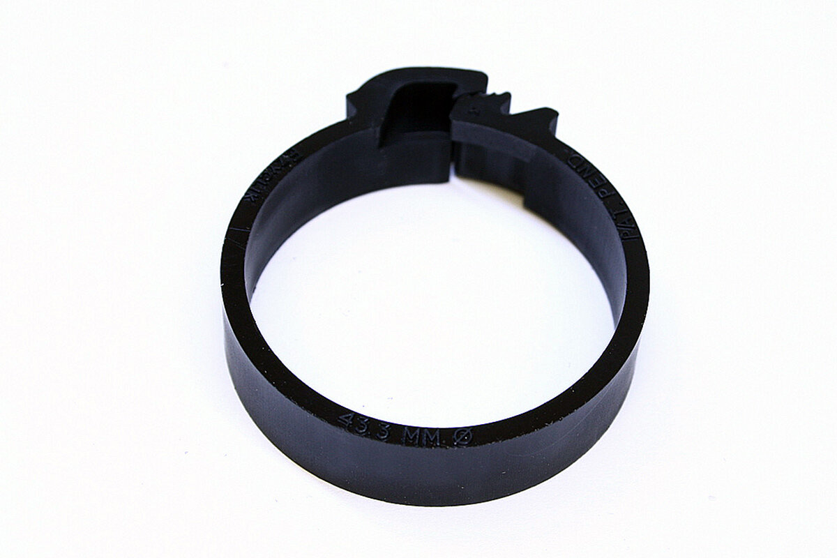 Зажим пластиковый для шланга Ezyclik-P - 43.3мм Черный/Нейлон 6.6 (10шт)