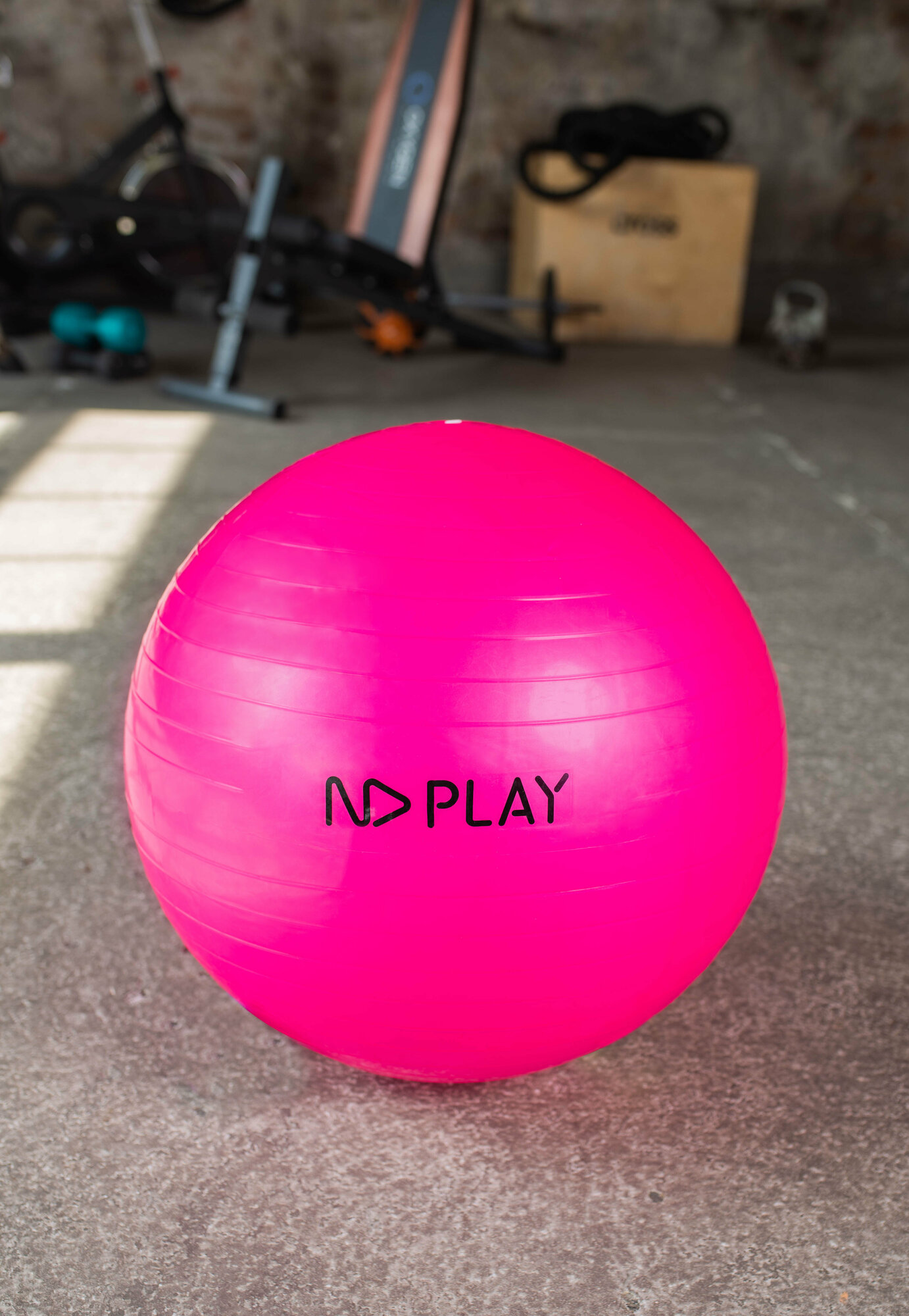 Фитбол, диаметр:75см, цвет розовый, мяч для фитнеса, пилатеса, массажа