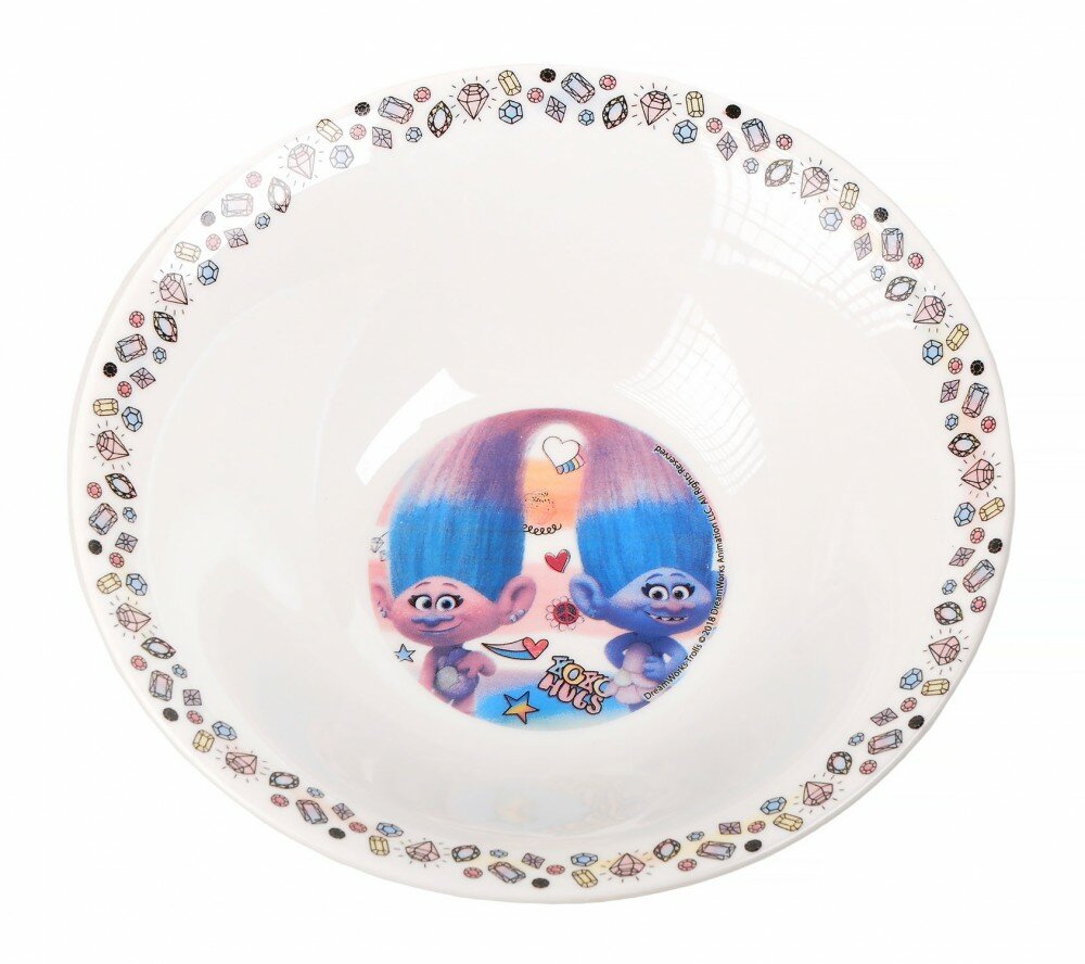 Миска керамическая "Тролли. Краски", 17,5 см (2020 год, 141)