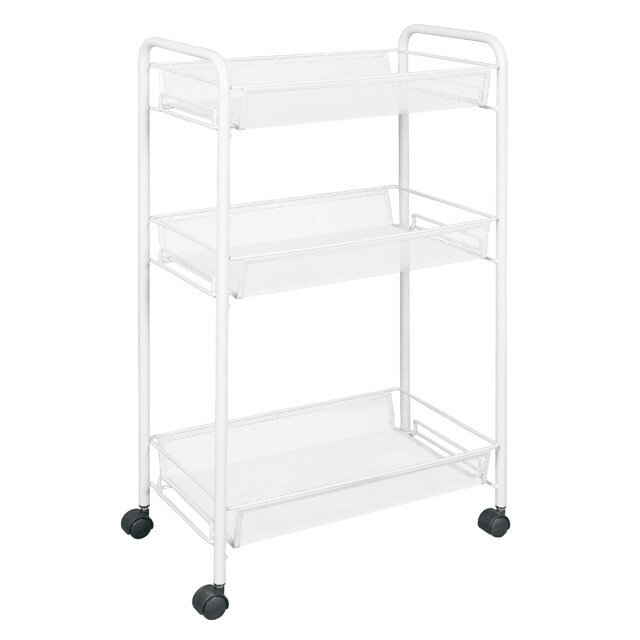 Этажерка Ладья 440х250х755мм 3 полки белая