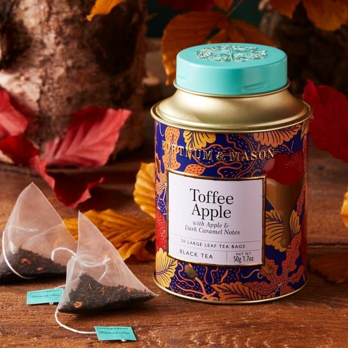 Чай Fortnum&Mason Toffee Apple Tea, со вкусом ириски и яблок, 40 чайных пакетиков, 2x50 г