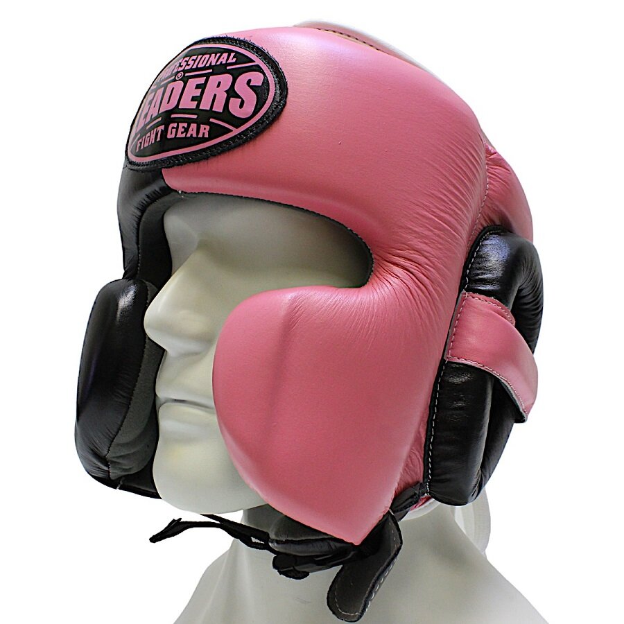 Шлем боксерский Leaders Mex Wave чер-роз, S