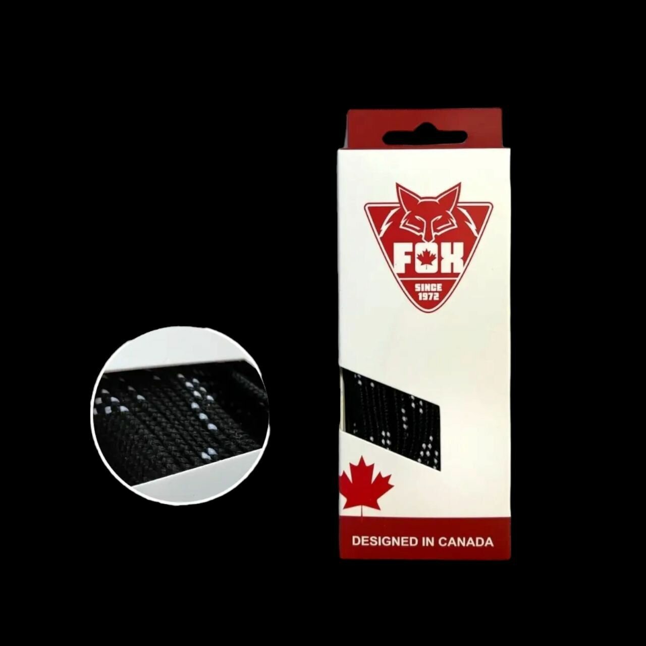 Шнурки 243 FOX Black