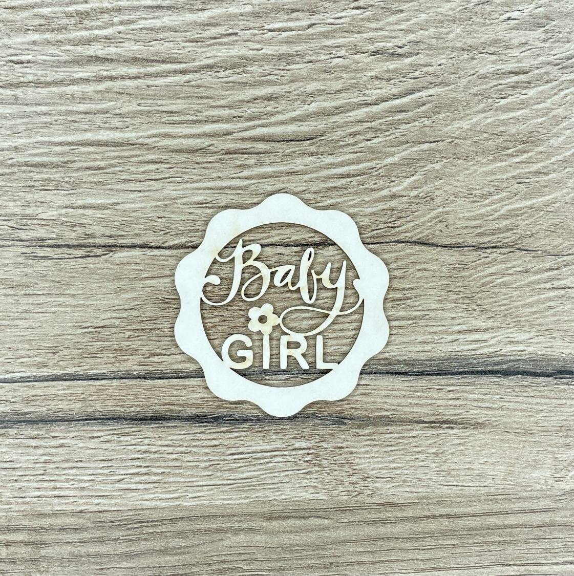 Чипборд "Baby girl" толщина 1,55 мм