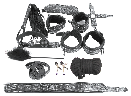 Bior toys Чёрно-серебристый набор БДСМ Bior toys NTB-80470 черный с серебристым