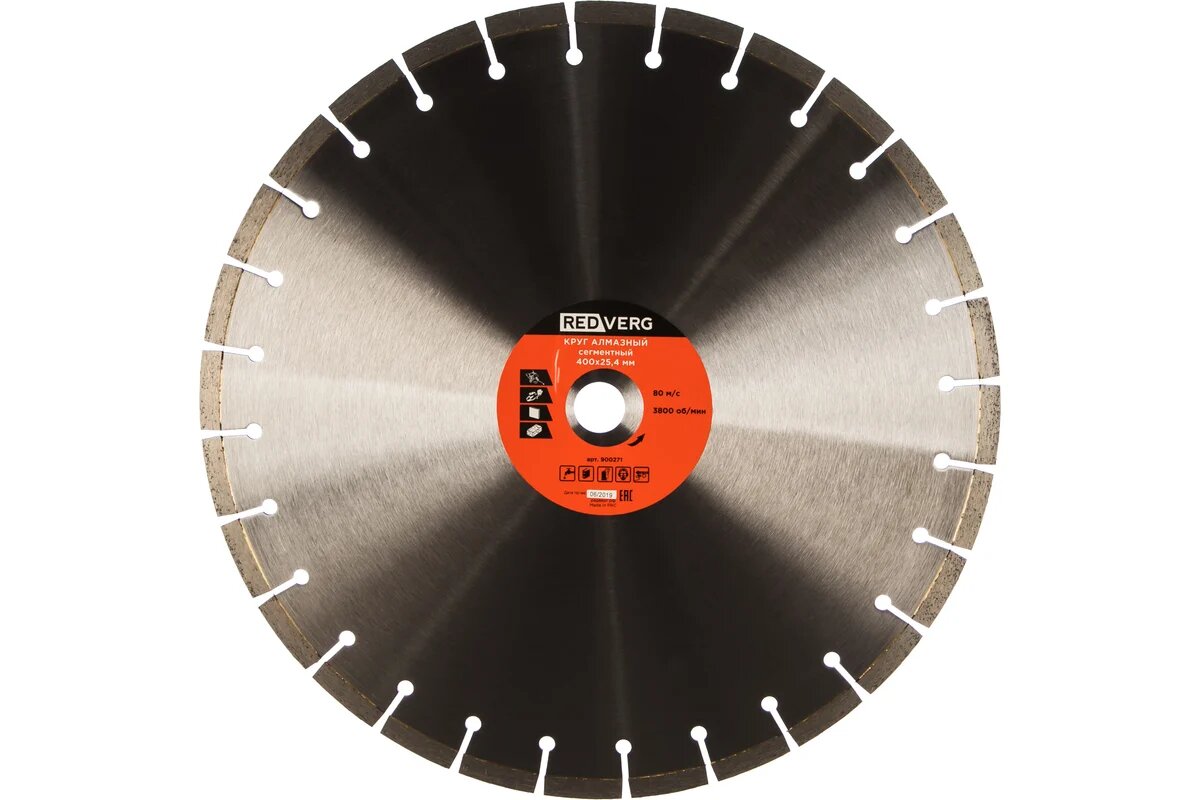 REDVERG Круг алмазный сегментный по бетону 400х25,4 мм 900271 6621299