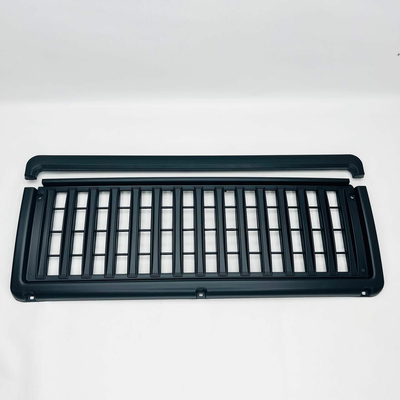 Решетка / облицовка радиатора Lada / ВАЗ 2107 (чёрный матовый, мерс)