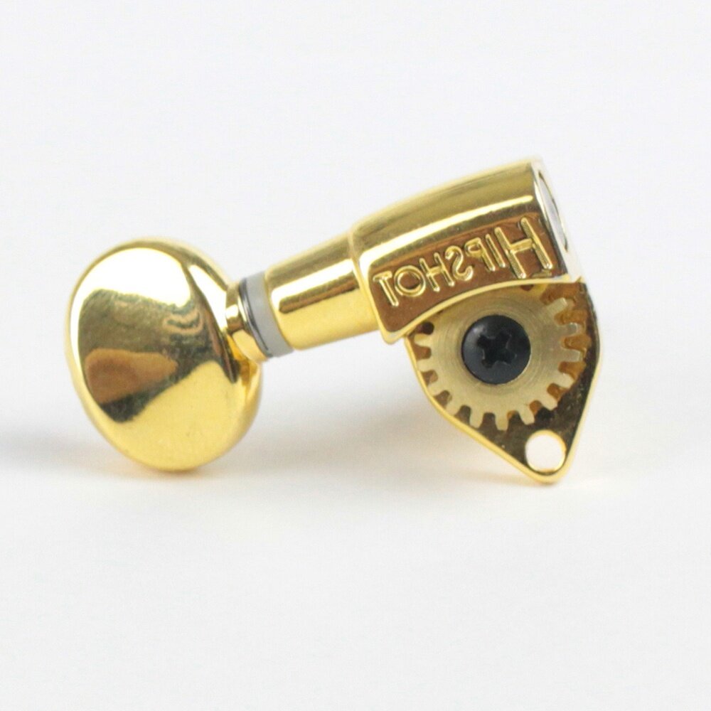 Колки 6 в линию HIPSHOT CLASSIC OPEN 6GN0GT-05 реверсные, золото