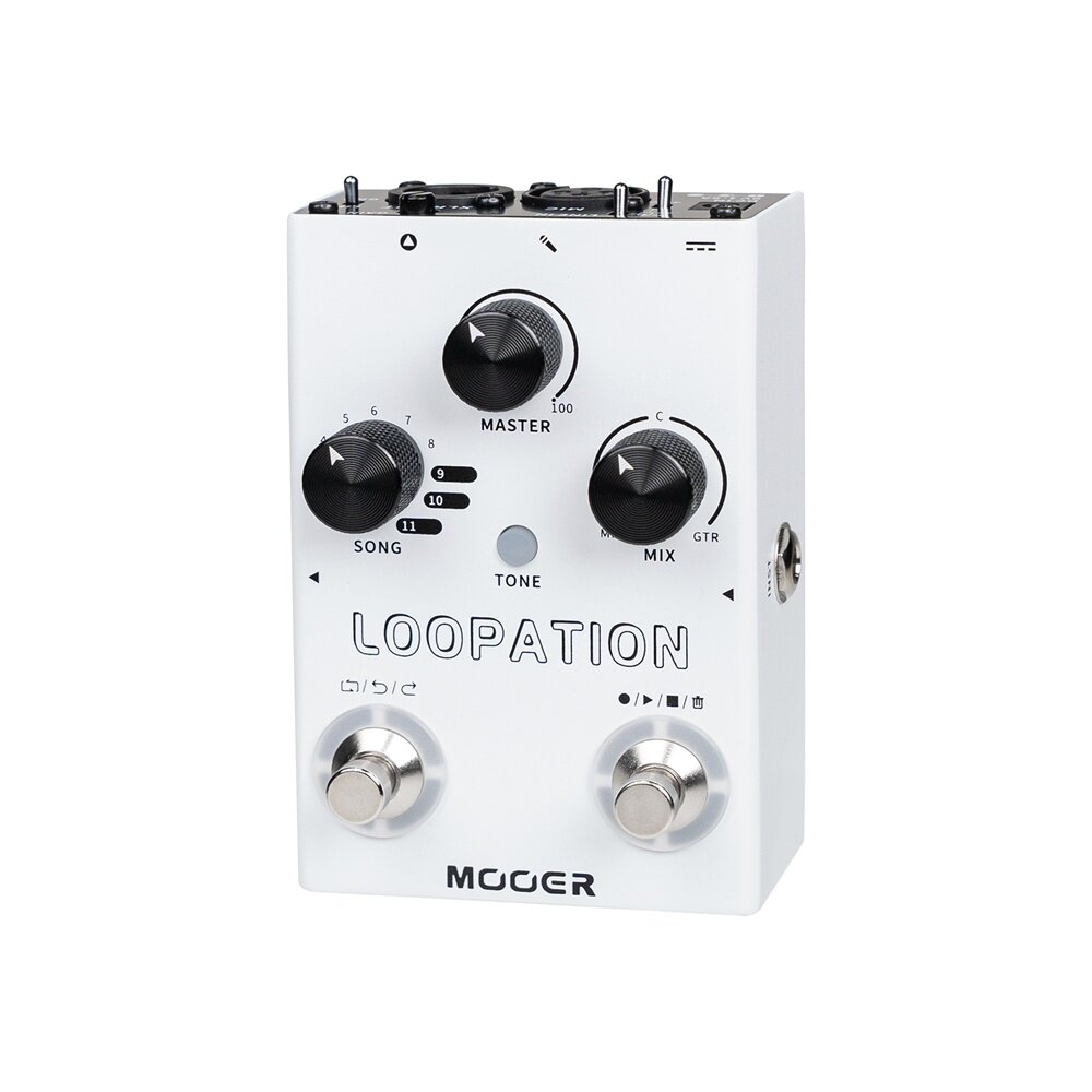 Педаль эффектов Mooer MVP3 Loopation, 11 слотов памяти, белая — фото 1