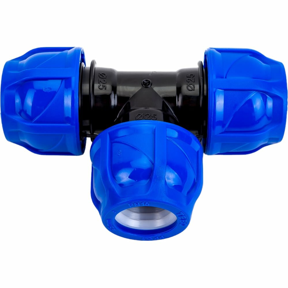 Компрессионный тройник TEBO T-ПНД. Тр.0.25-25-25. CN