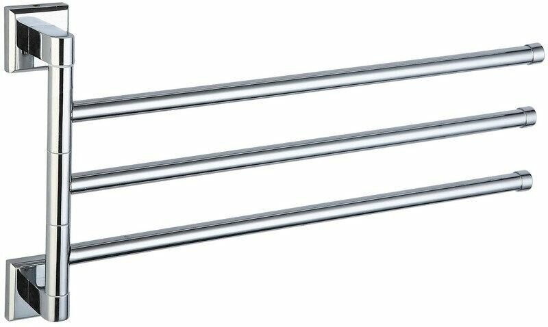 Держатель полотенца 3-ой, поворотный 412x215x47mm VIKO V-125 (латунь) хром