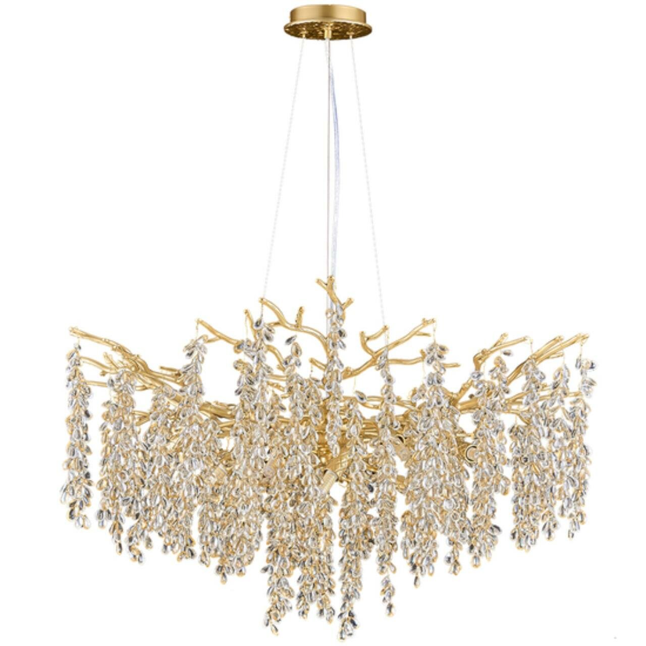 Подвесная люстра IP20 металл/стекло Divinare SALICE 3134/01 SP-10