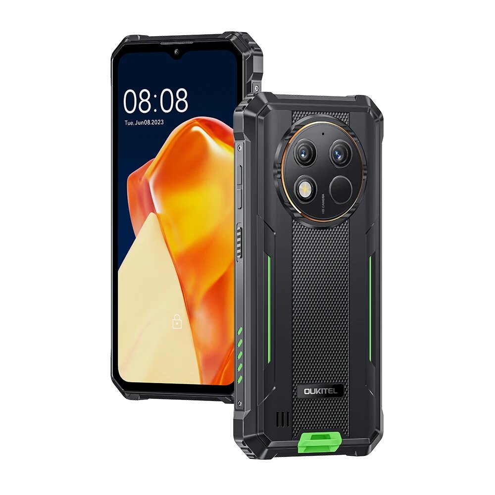 Oukitel G1, зеленый, 6.52", 10600 мАч, 6+18 ГБ, 256 ГБ