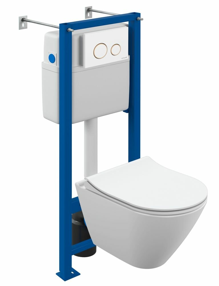 Церсанит Сити унитаз подвесной белый