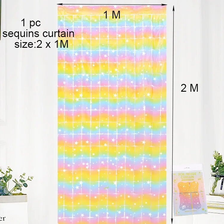 Фольгированная занавеска-фон parehope 2x2 м