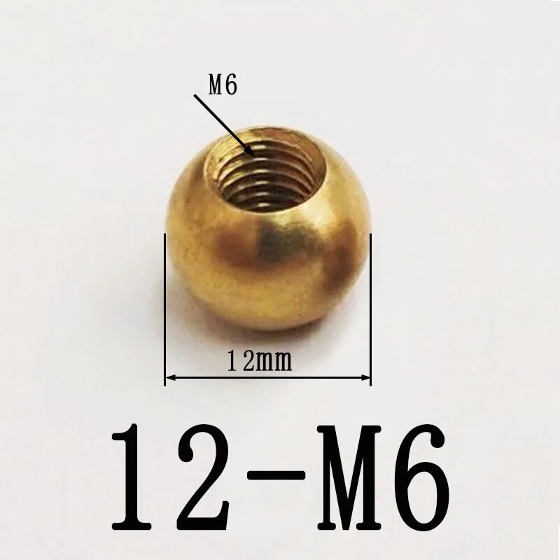 Латунный шар для верстака с ЧПУ Dia 12mm - M6