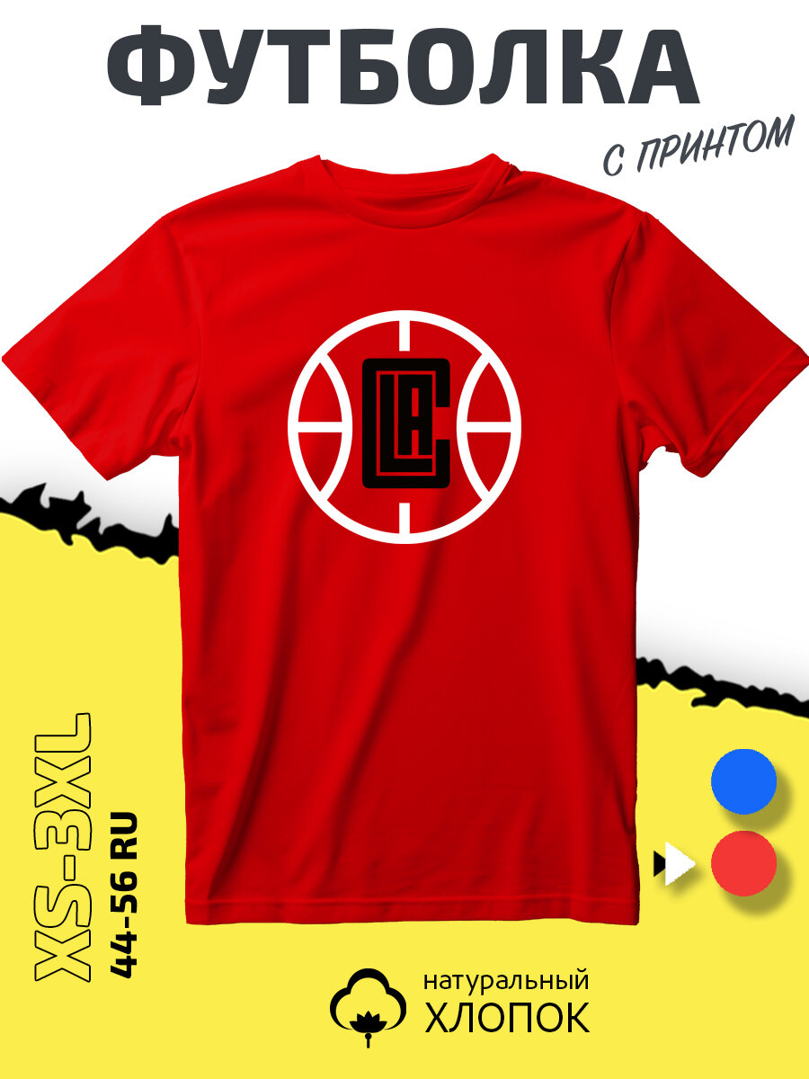 Футболка с принтом логотип Лос Анджелес