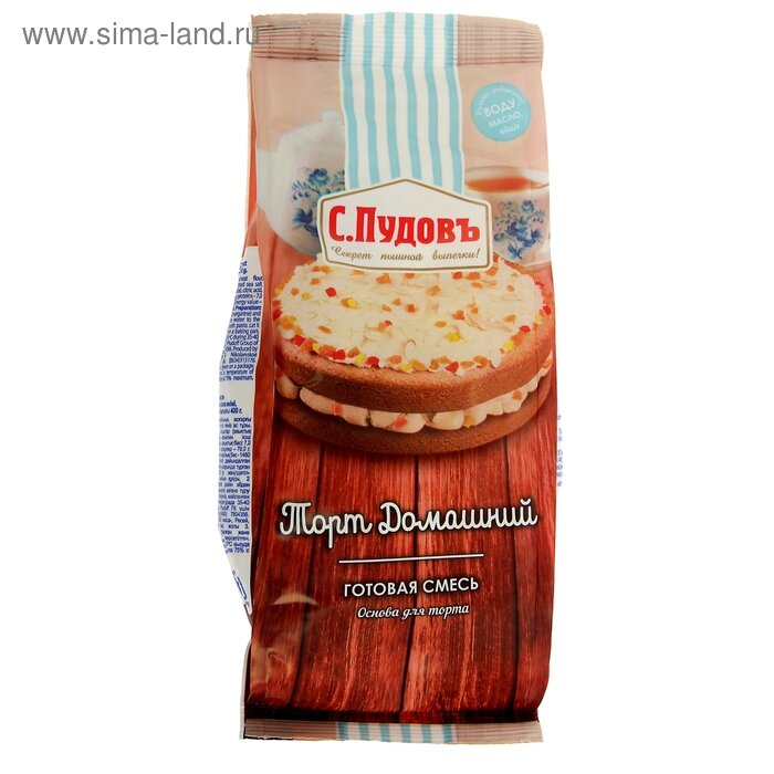 Мучная смесь С. Пудовъ торт домашний, 400 г