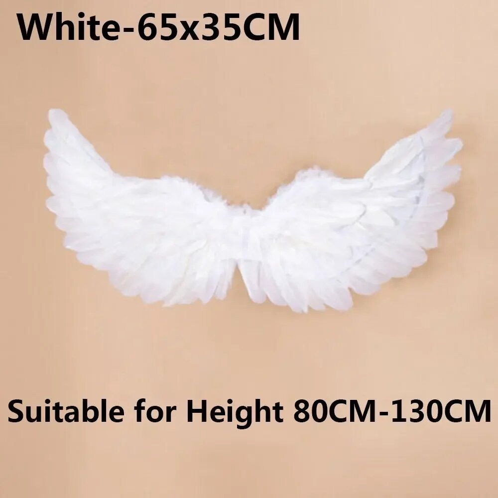 Крылья ангела из хлопка Белый, white-65x35cm