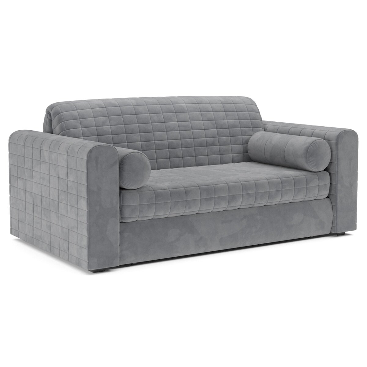 Диван Сток Диванов Цезарь Grey серый 191 см, механизм аккордеон на металлокаркасе