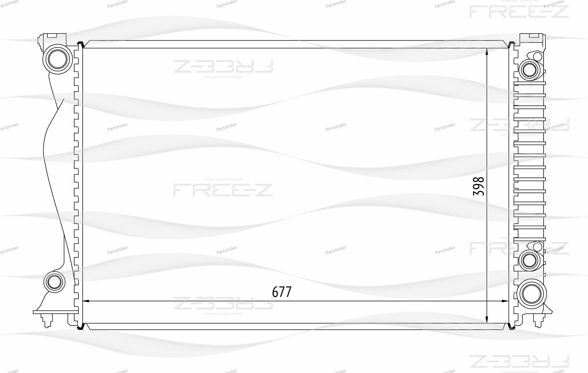 Радиатор охлаждения, FREE-Z KK0102