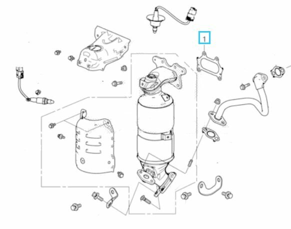 Прокладка выпускного коллектора (NIPPON LEAKLESS); Артикул Honda: 181155K0004 (Оригинал)