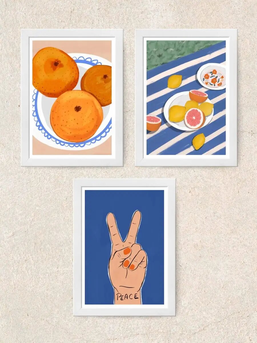 Набор интерьерных постеров Весна, А3 (плакат)