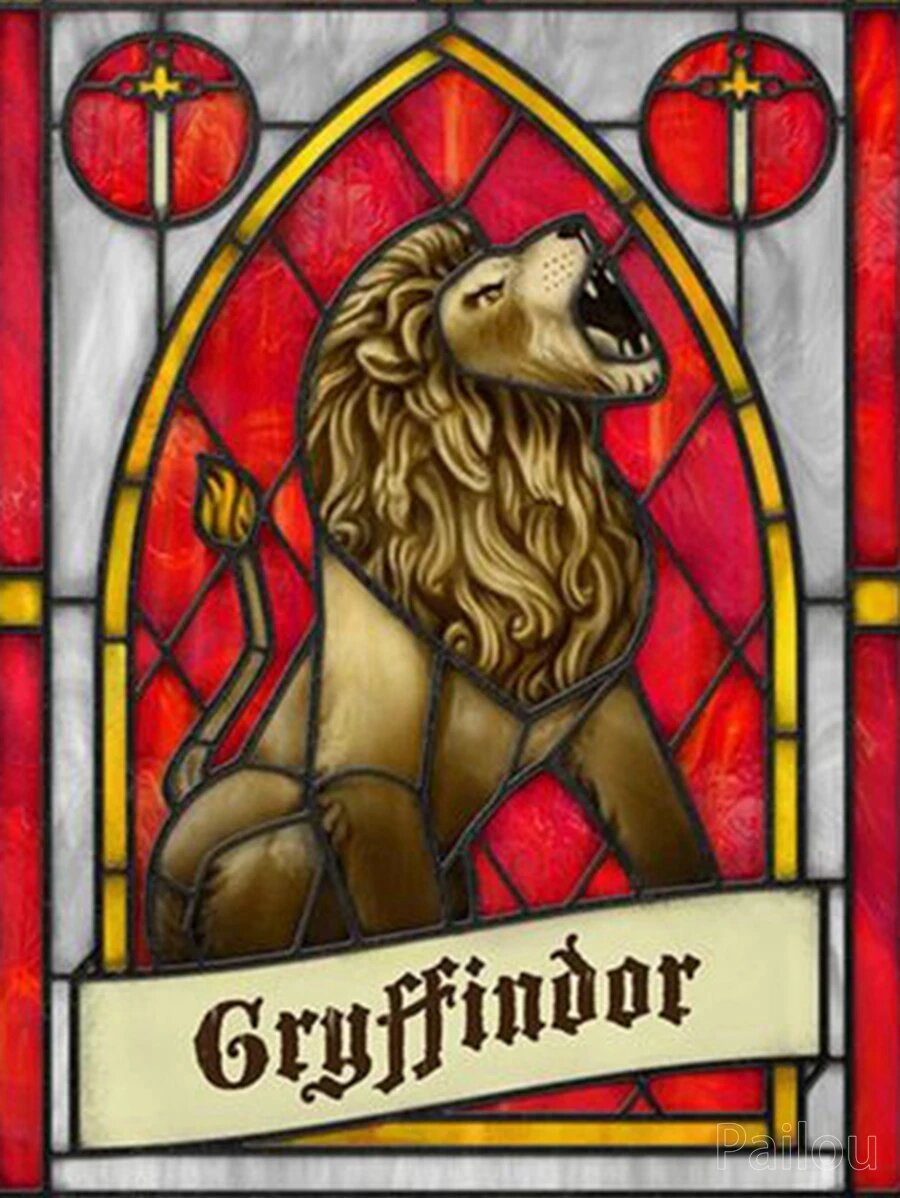 Алмазная мозаика на подрамнике "Гарри Поттер" круглые бриллианты 40х50см