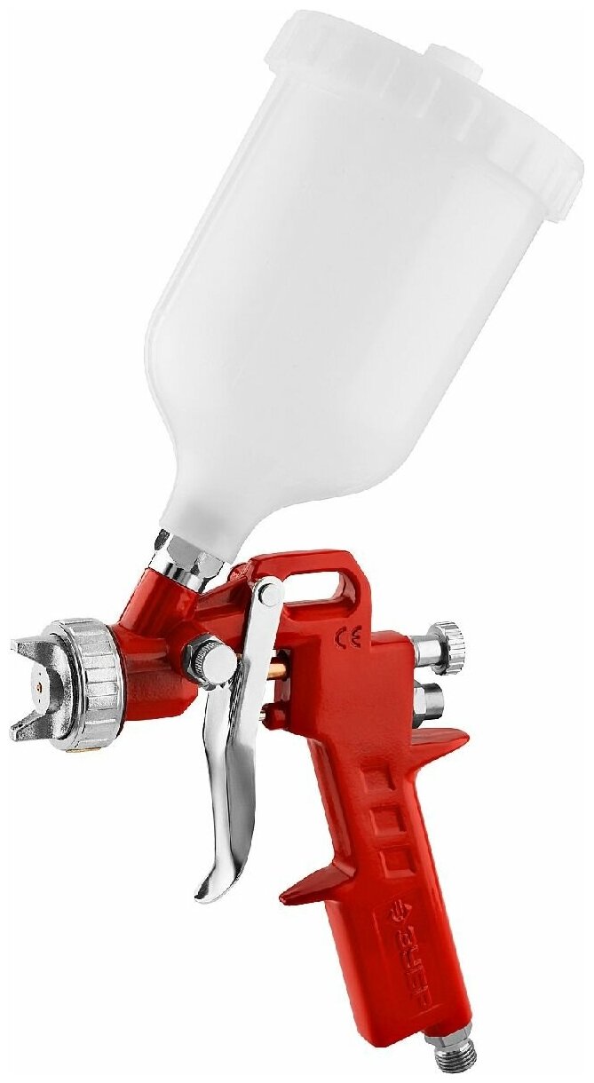 Пневматический краскопульт с верхним бачком ЗУБР MS 200 1.3 мм (06455-1.3)