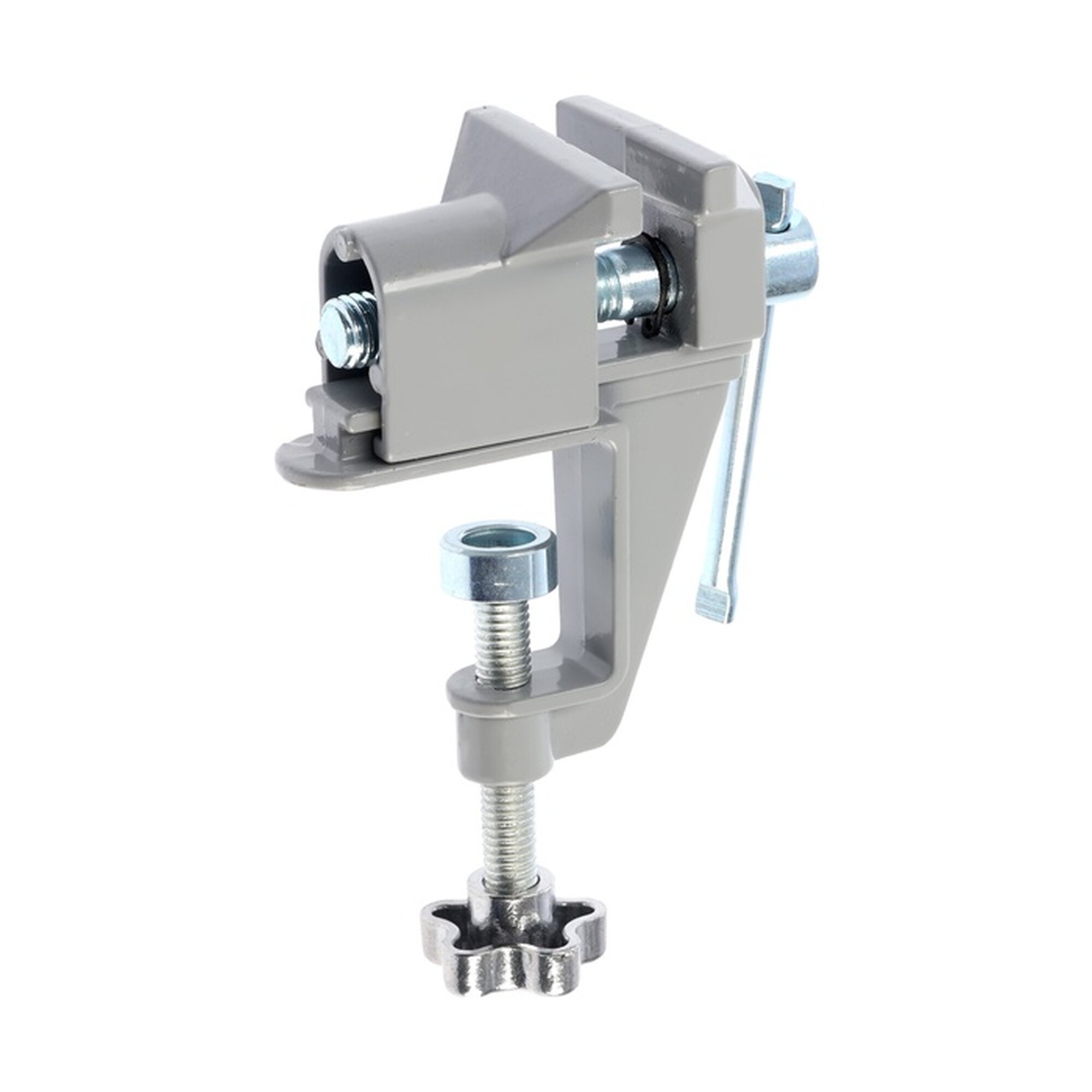 Мини-тиски алюминиевые тундра, винтовой зажим, усиленные, 35 мм